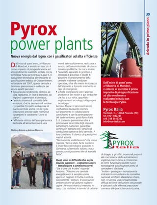 Pyrox Italia on PieMonti magazine | PDF