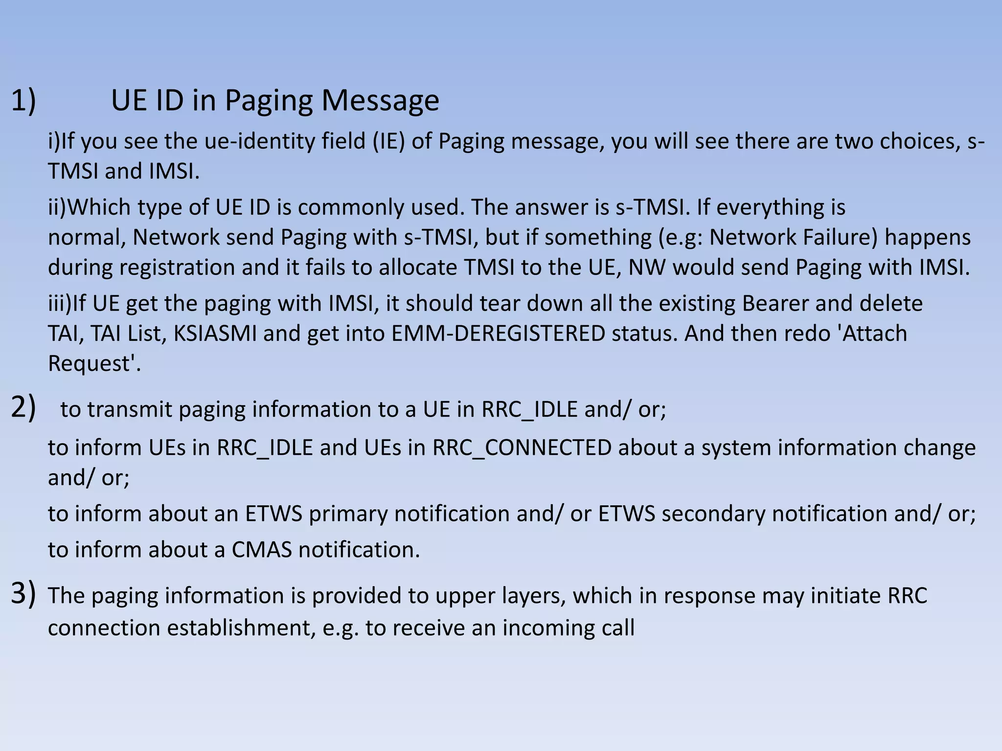 LTE paging.ppt | Computer Networking | Computing