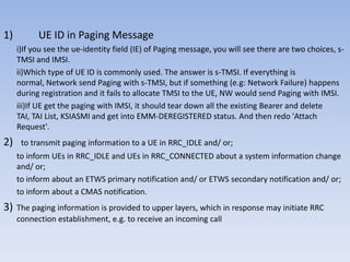 LTE paging.ppt | Computer Networking | Computing