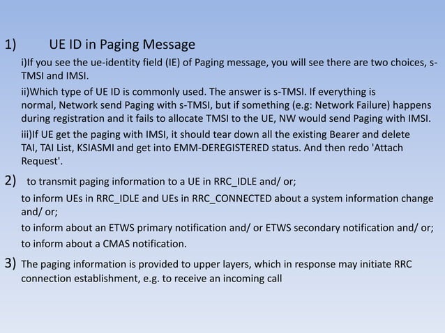LTE paging.ppt | Computer Networking | Computing