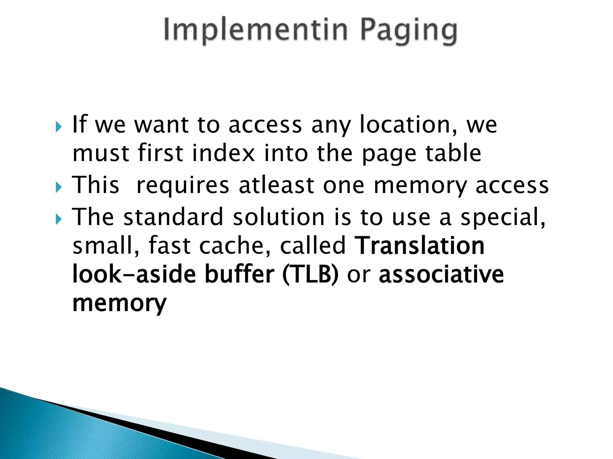 Paging and segmentation | PPTX