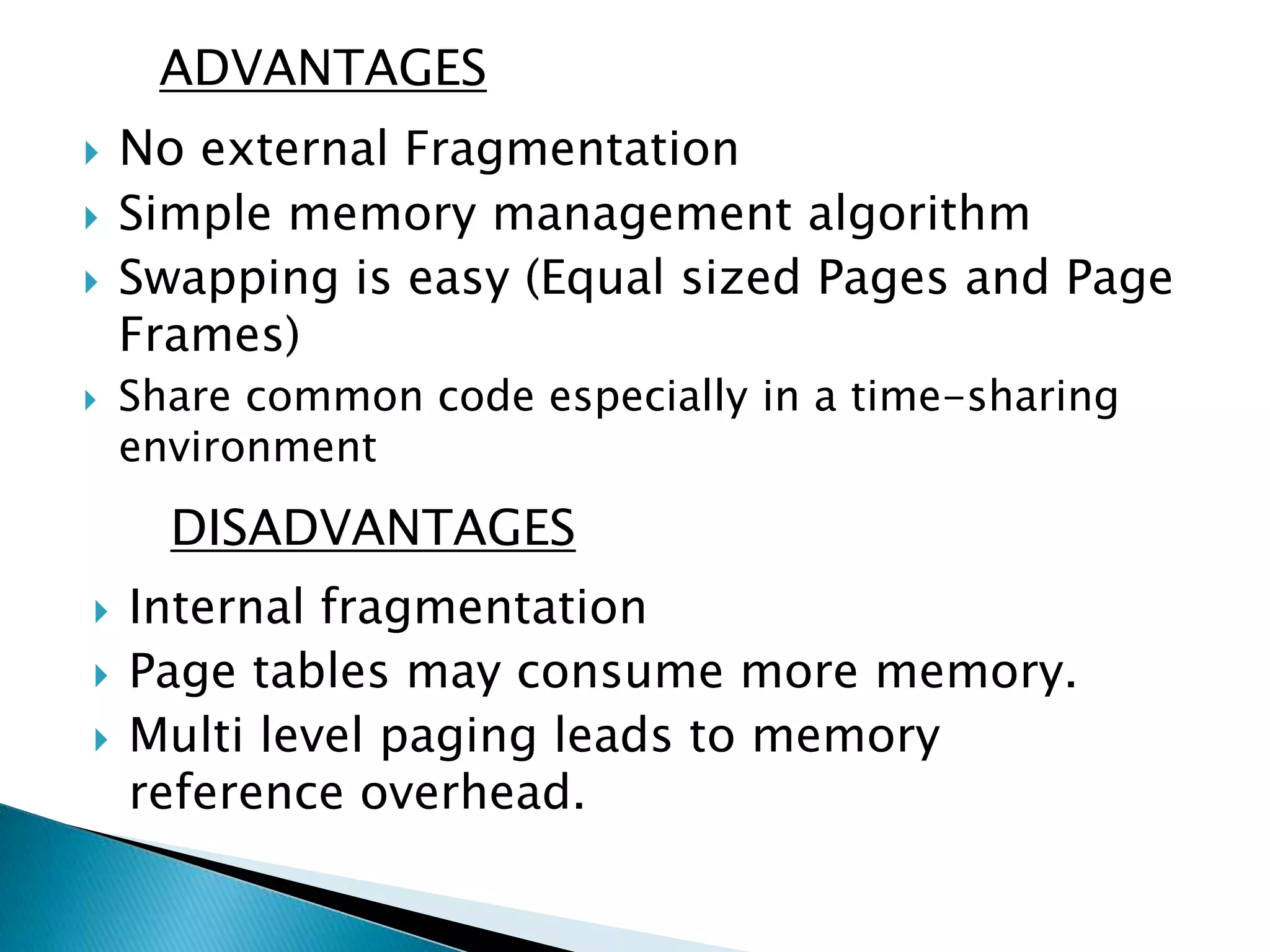 Paging and segmentation | PPTX