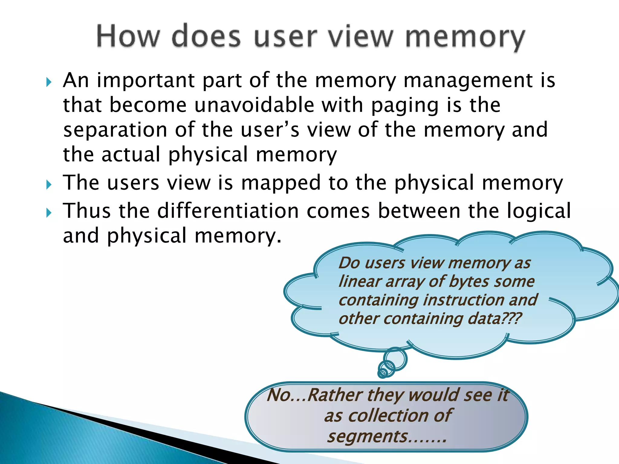 Paging and segmentation | PPTX