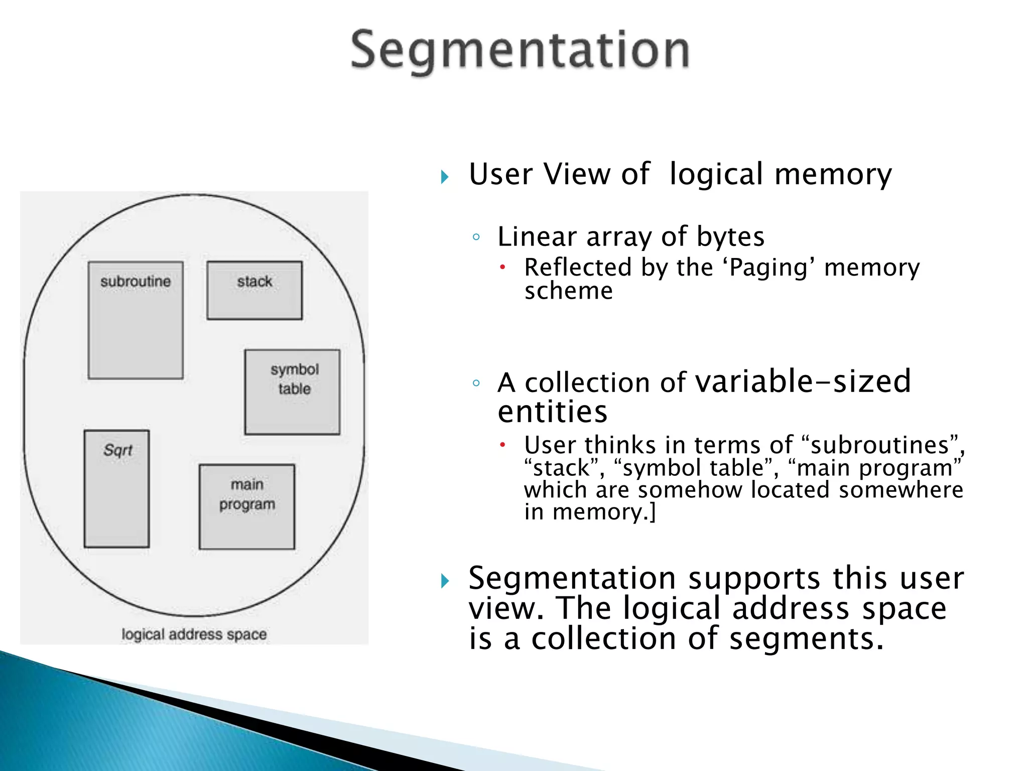 Paging and segmentation | PPTX