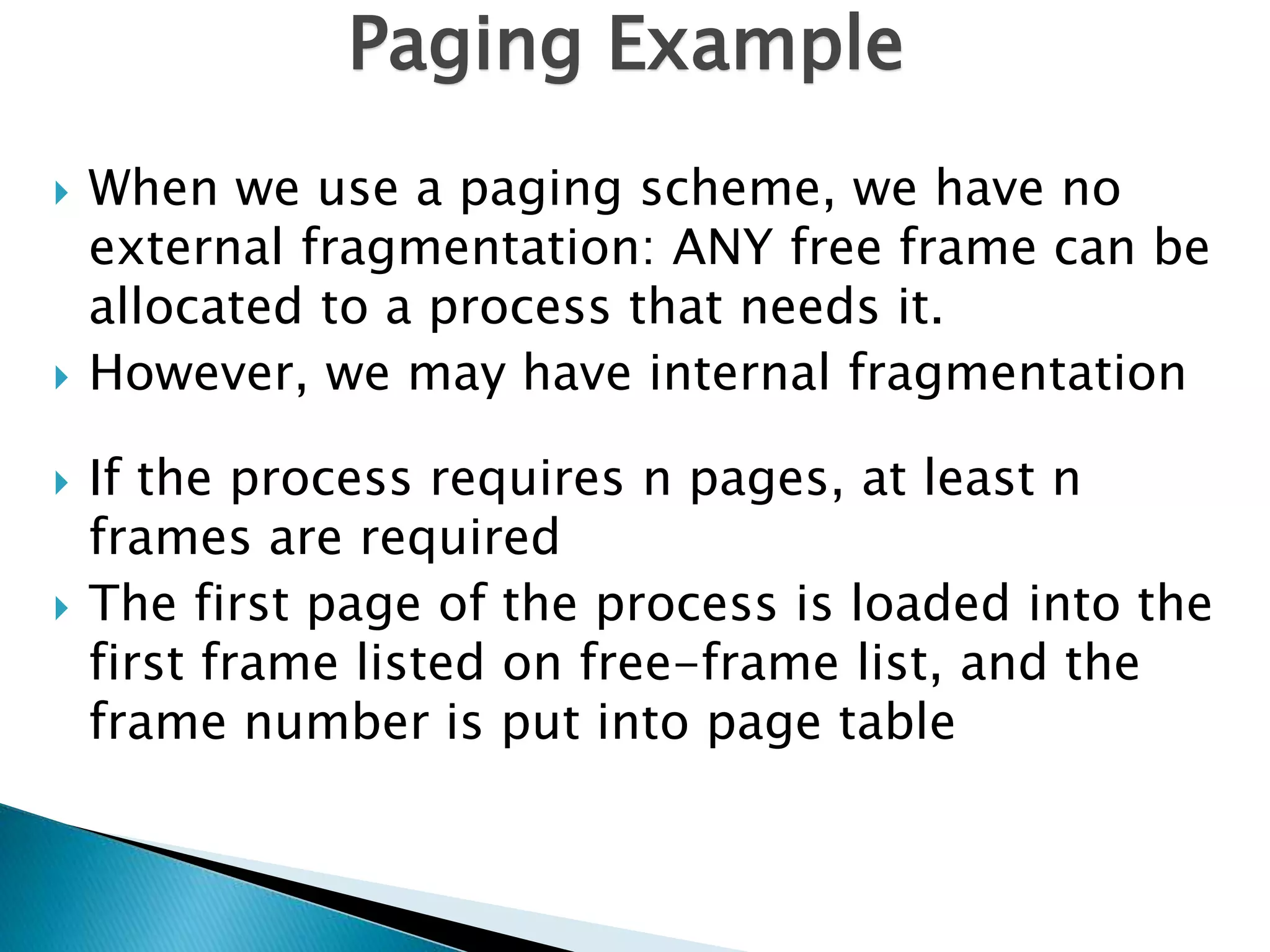 Paging and segmentation | PPTX