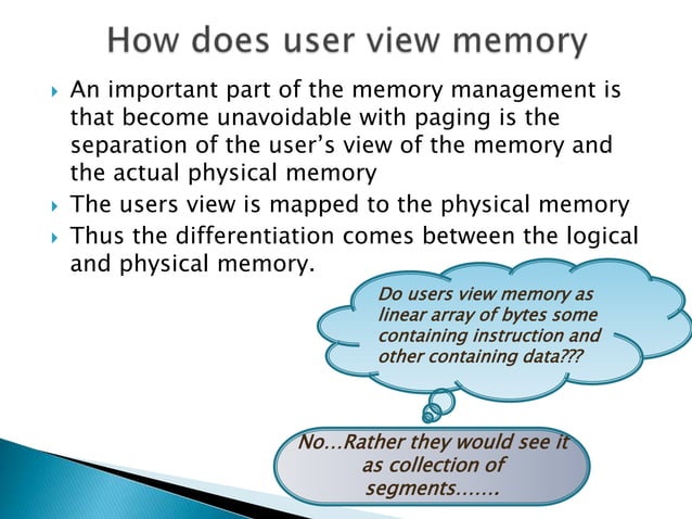 Paging and segmentation | PPTX | Data Storage and Warehousing | Computing