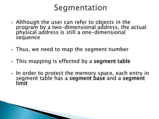 Paging and segmentation | PPTX
