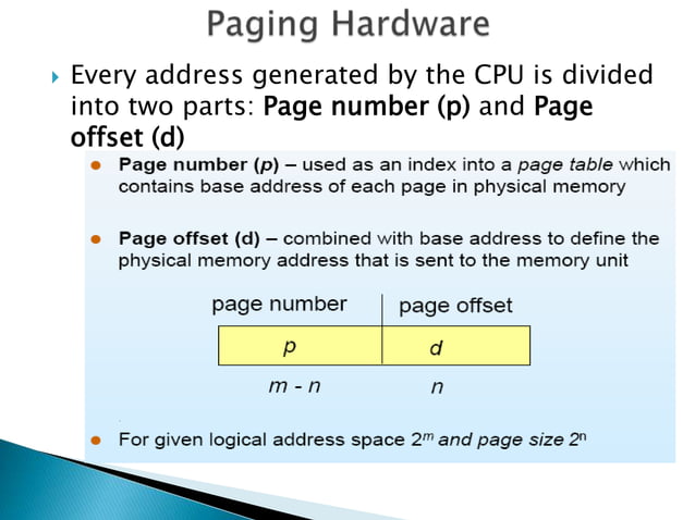 Paging and segmentation | PPTX | Data Storage and Warehousing | Computing