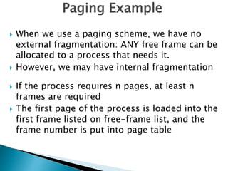 Paging and segmentation | PPTX