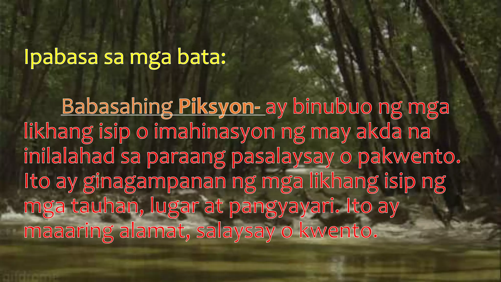 Pagkakaiba ng kathang isip at di kathang isip ( | PPTX