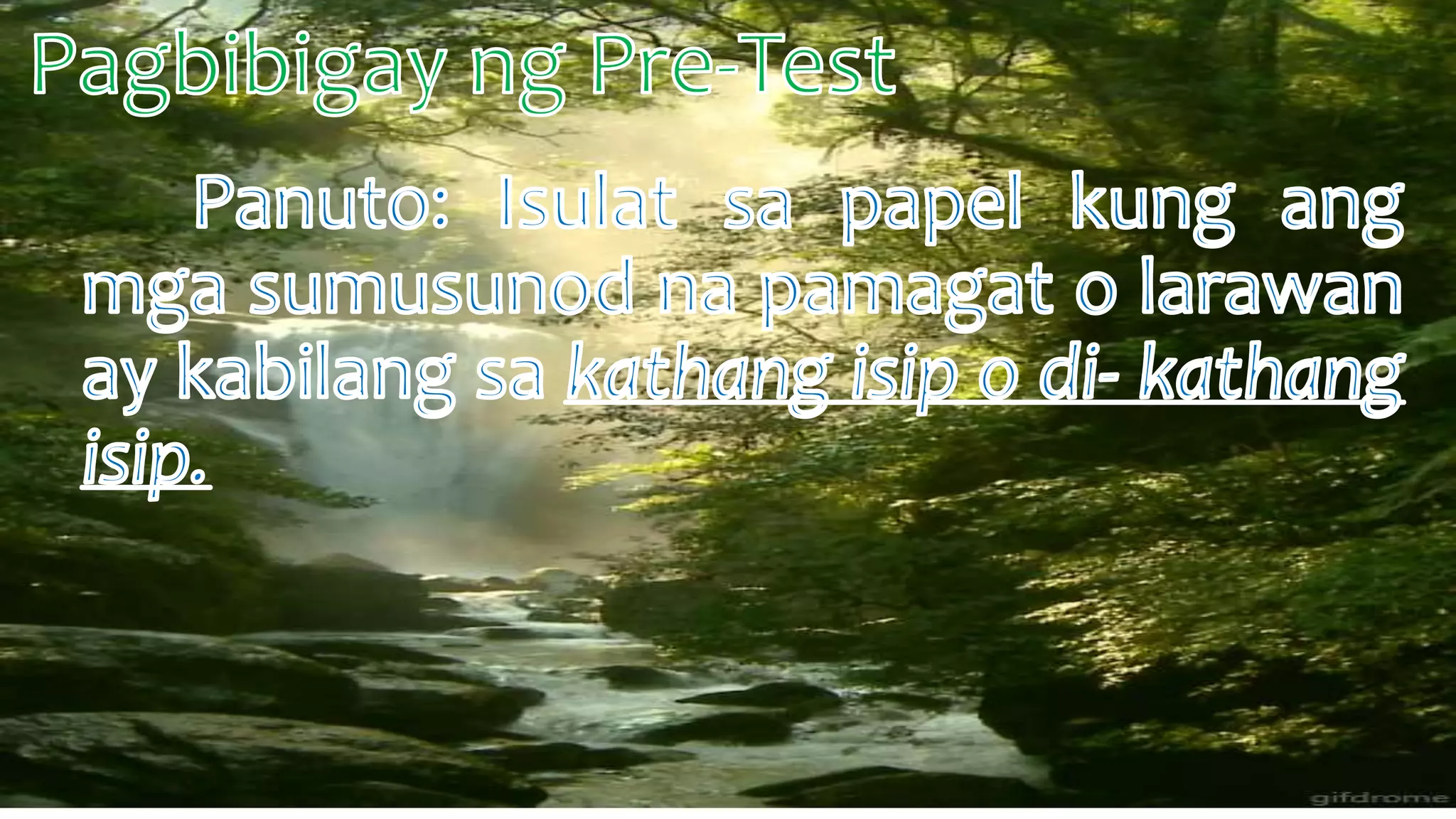 Pagkakaiba ng kathang isip at di kathang isip ( | PPTX