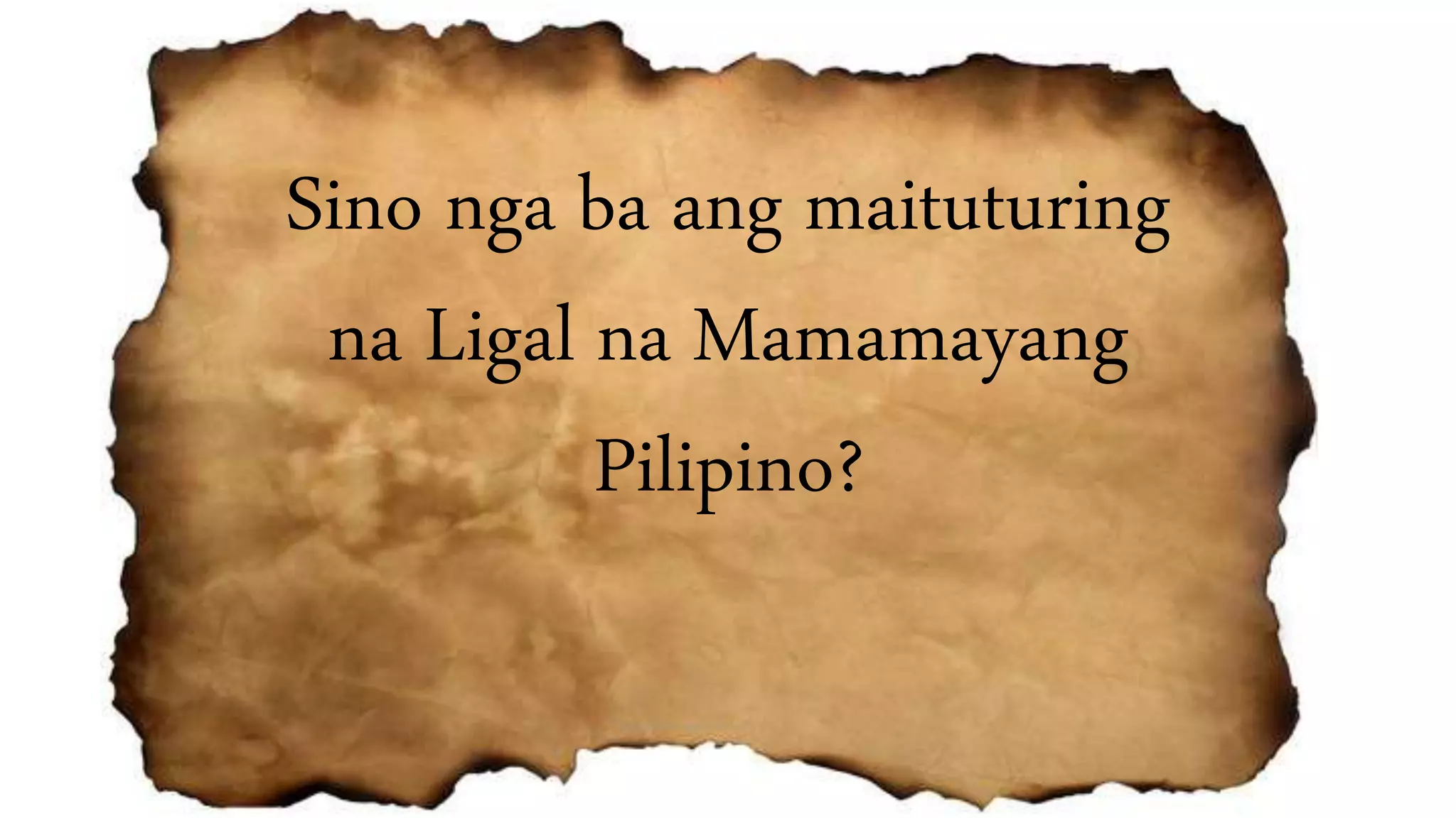 Pagkamamamayan | PPTX