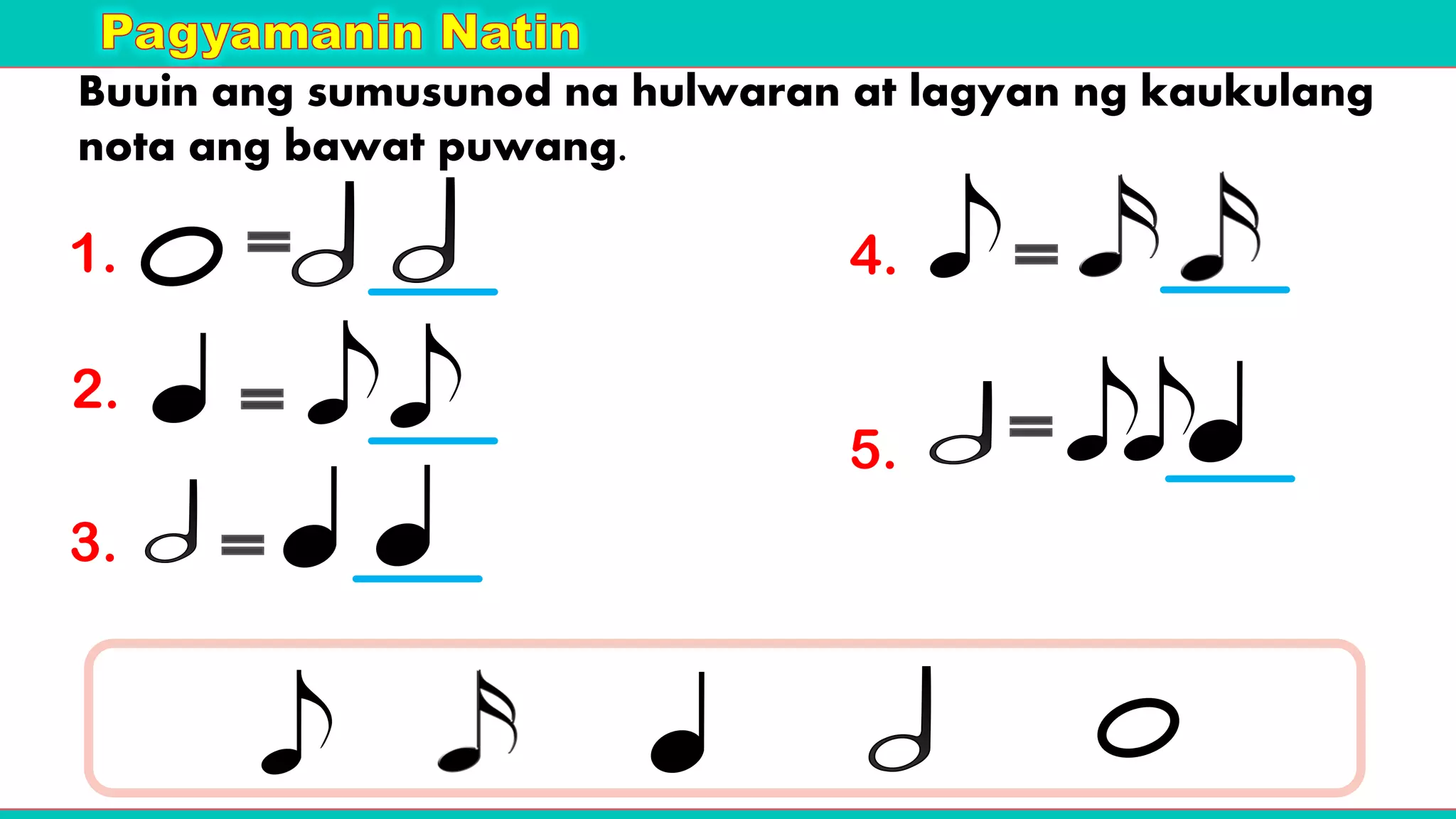 Pagkilala sa nota at pahinga | PDF