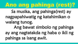 Pagkilala sa nota at pahinga | PDF