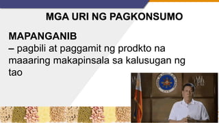 PAGKONSUMO. 2nd qtr lesson ekonomiks 9 araling panlipunan | PPTX