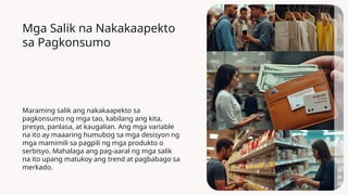 Pagkonsumo at Produksiyon sa araling panlipunan | PPTX