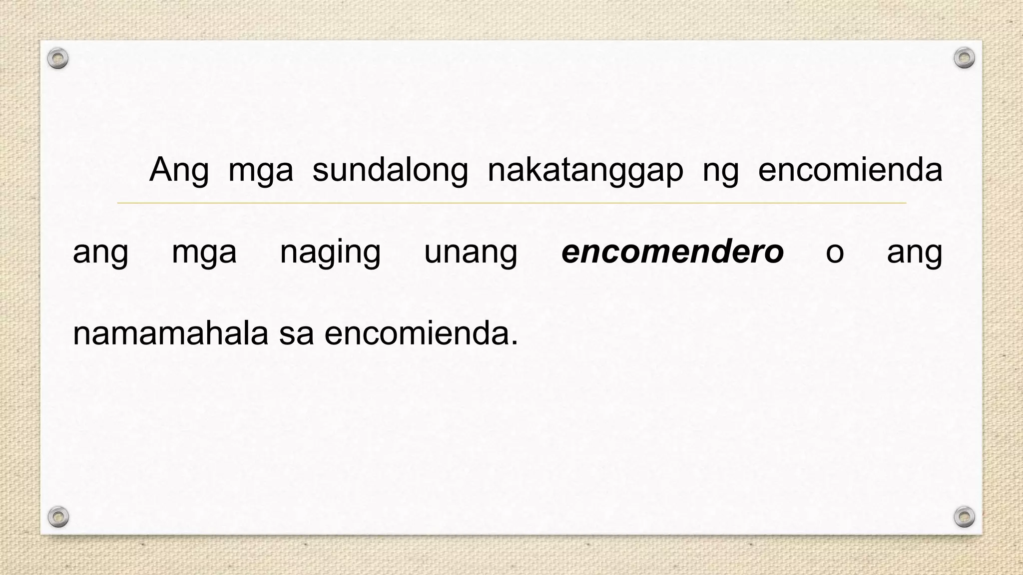 Pagkontrol sa Kabuhayan Bilang Paraan ng Pananakop | PPTX