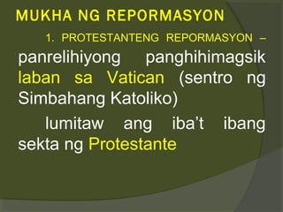 Paglakas ng europe reformation | PPT