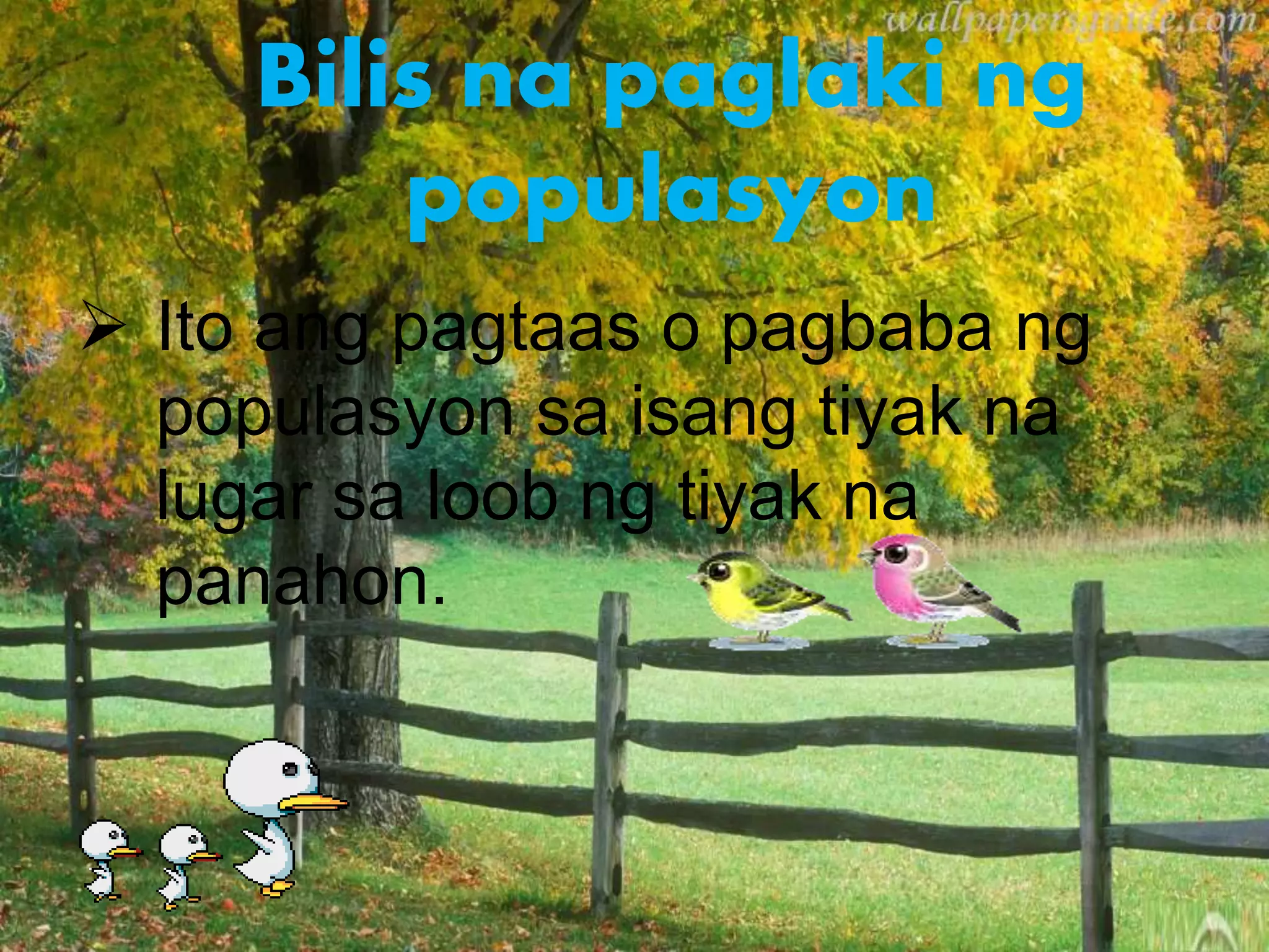 Paglaki ng populasyon | PPTX
