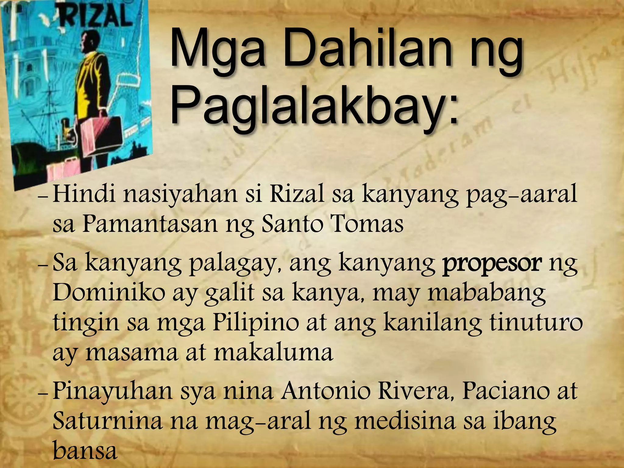 Ang Paglalakbay at Pag-ibig ni Jose Rizal | PPTX