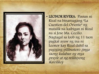 Ang Paglalakbay at Pag-ibig ni Jose Rizal | PPTX