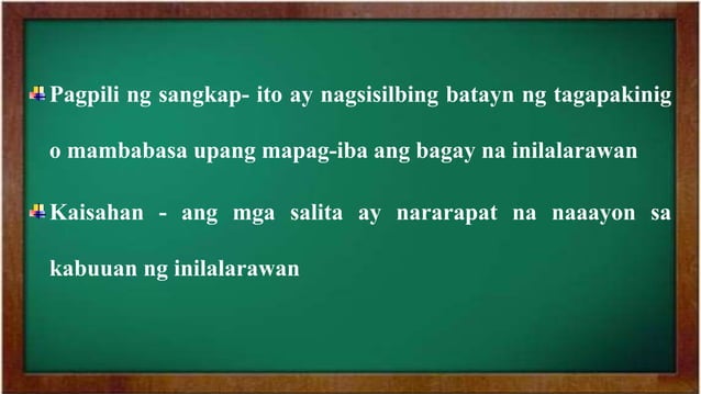 Paglalarawan- kompleto detalye, mga uri at pamamaraan-- | PPTX
