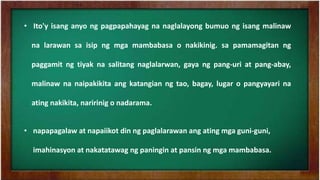 Paglalarawan- kompleto detalye, mga uri at pamamaraan-- | PPTX