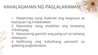 URI NG PAGPAPAHAYAG (PAGLALARAWANN.pptx) | PPTX