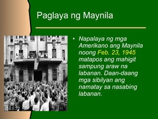 Paglaya ng pilipinas | PPT