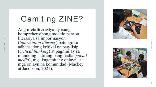 PAGSULAT NG MGA AKADEMIKONGN SULATIN AT PAGLIKHA NG ZINES | PPT