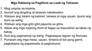 Paglilinis sa loob at labas ng bahay.pptx