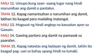 Paglilinis sa loob at labas ng bahay.pptx