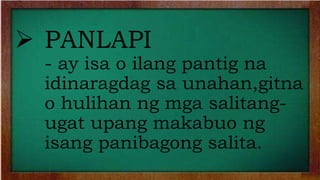 Uri ng Panlapi Demoslides | PPTX