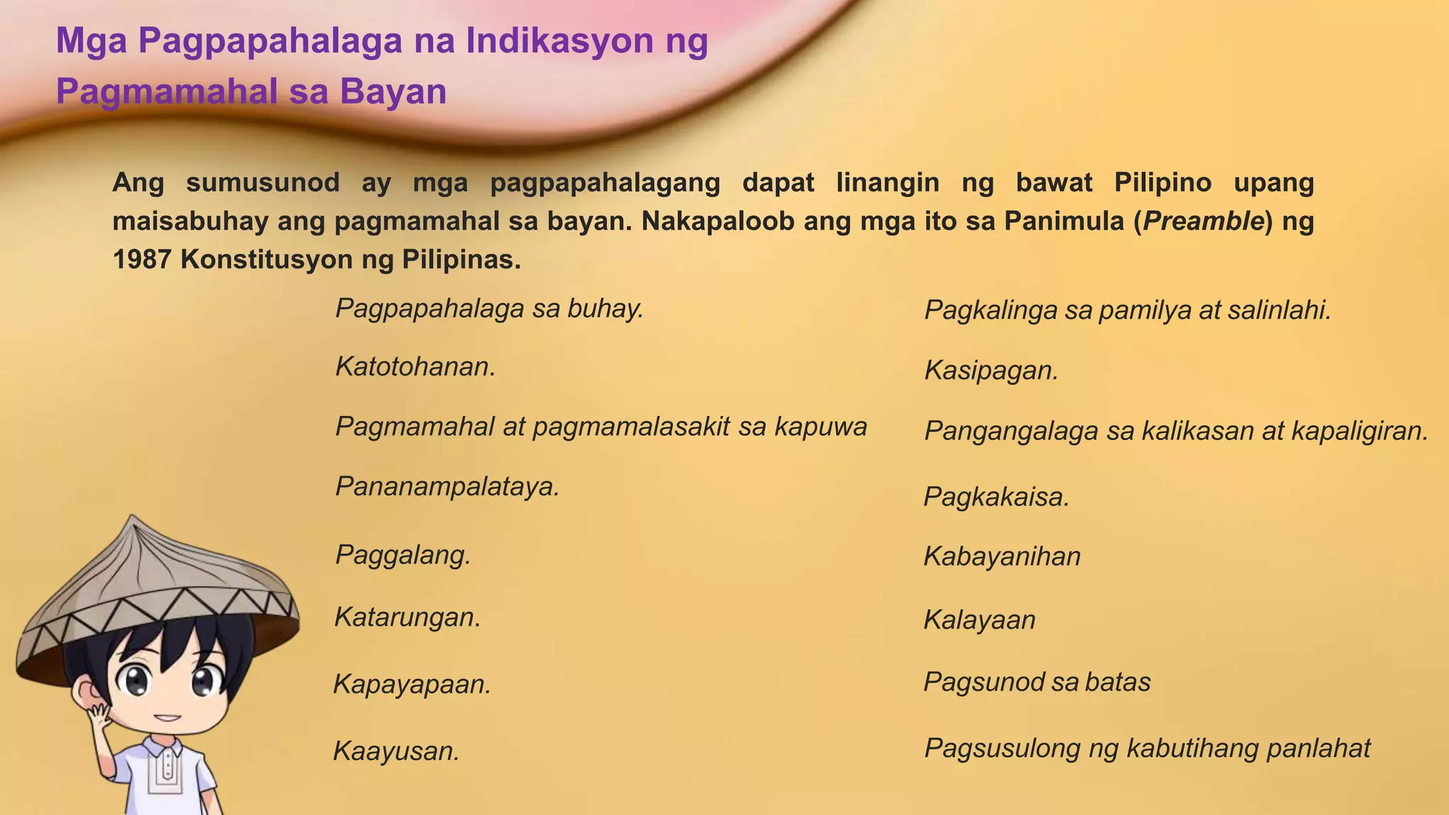 EsP10-Pagmamahal sa Bayan | PPTX