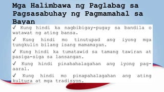 EDUKASYON SA PAGPAPAKATAO Pagmamahal sa Bayan.pptx