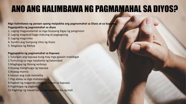 PAGMAMAHAL SA DIYOS | PPTX