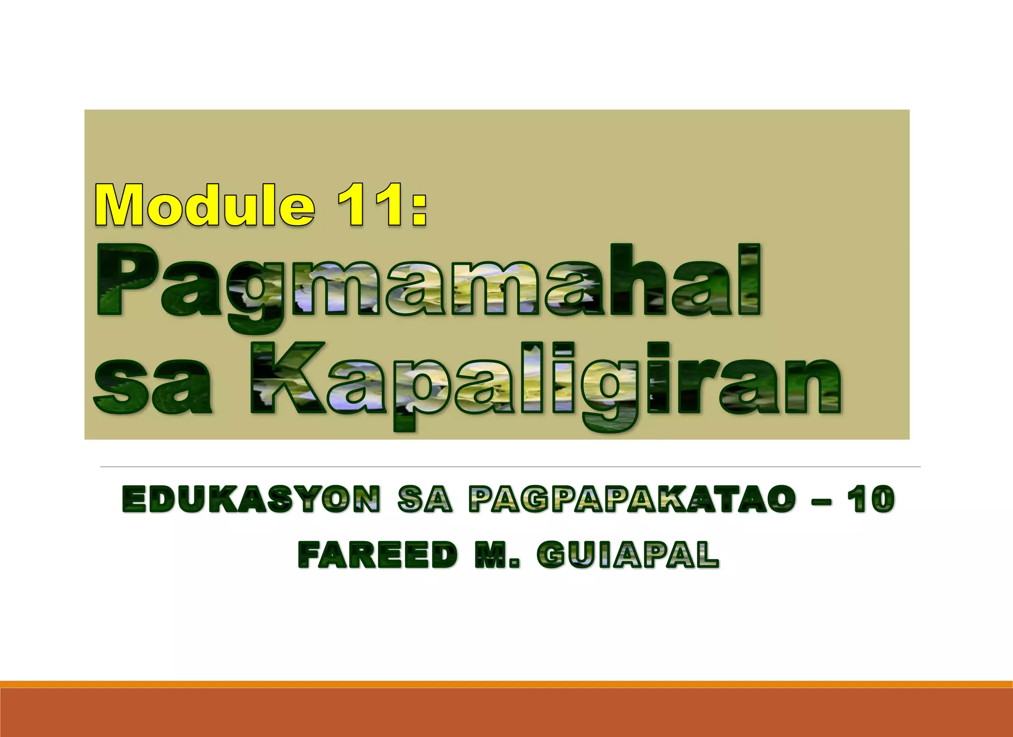 Pagmamahal sa Kalikasan.pptx