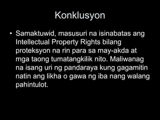 Pagmamay aring-intelektuwal | PPTX