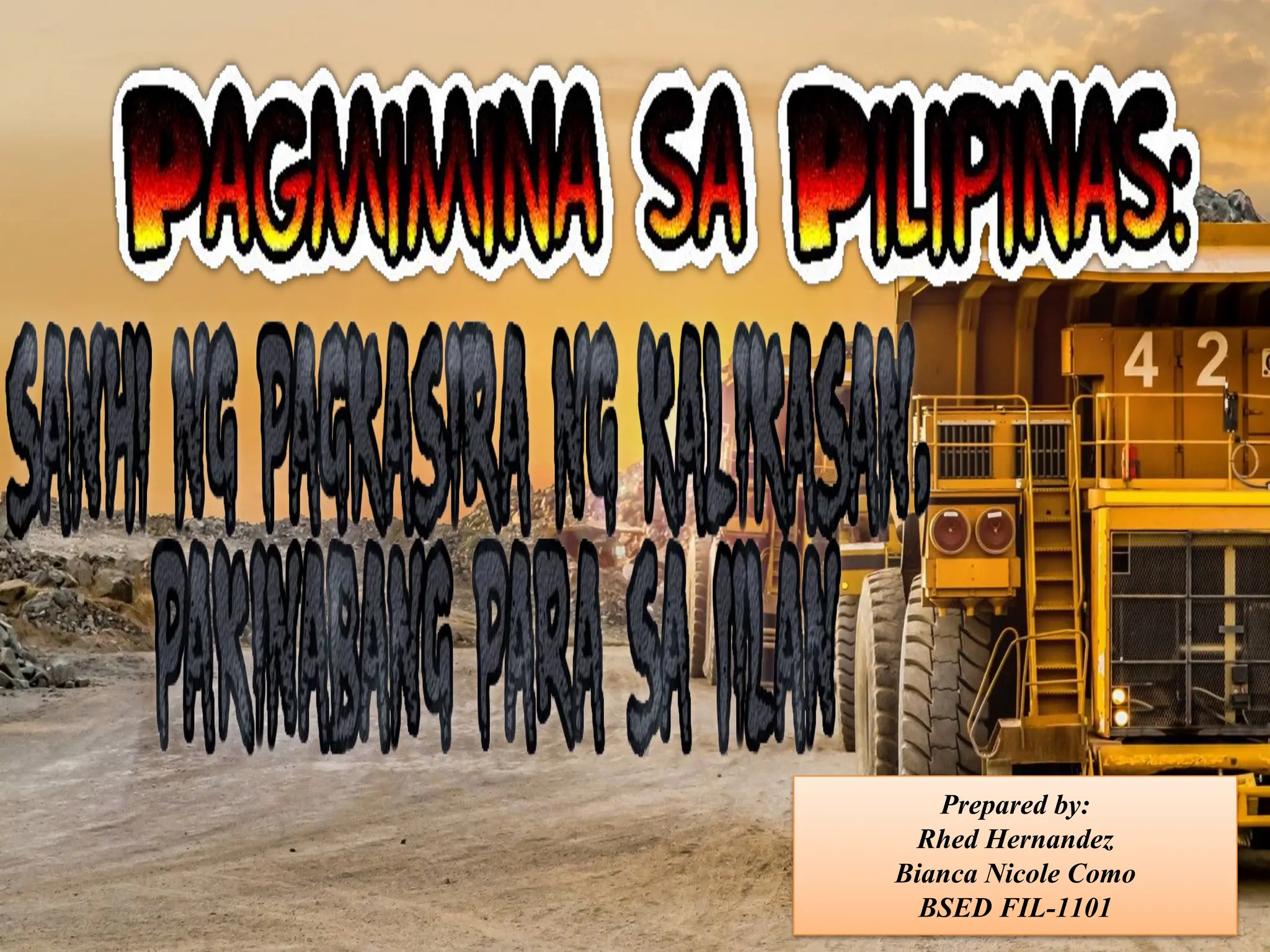 Ibat ibang paraan ng pagmimina sa pilipinas | PDF