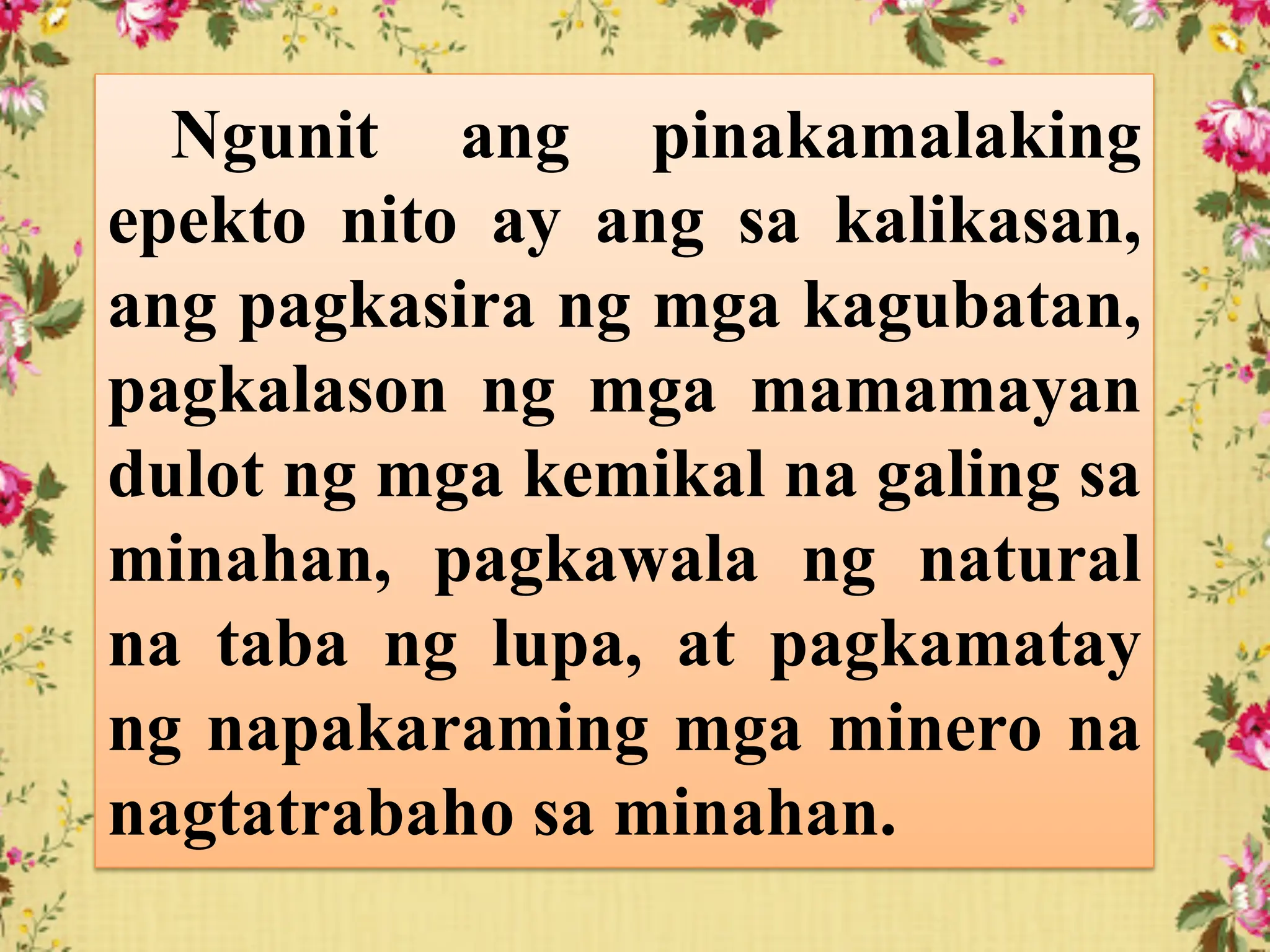 Ibat ibang paraan ng pagmimina sa pilipinas | PDF