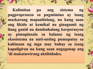 Ibat ibang paraan ng pagmimina sa pilipinas | PDF