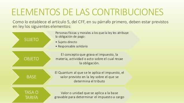Pago de contribuciones