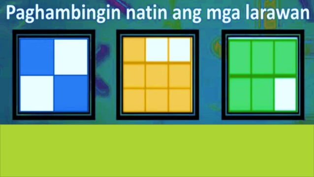 PAGPAPAKITA, PAGHAHAMBING AT PAGSUNOD-SUNOD NG DISSIMILAR FRACTIONS.pptx