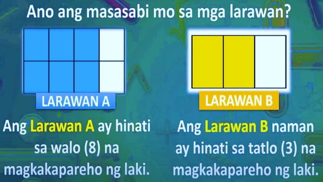 PAGPAPAKITA, PAGHAHAMBING AT PAGSUNOD-SUNOD NG DISSIMILAR FRACTIONS.pptx
