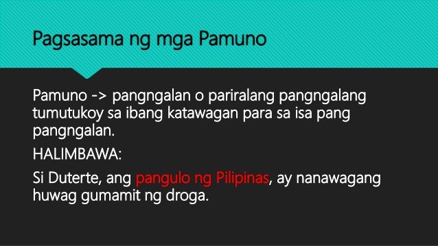 Pagpapalawak ng Pangungusap