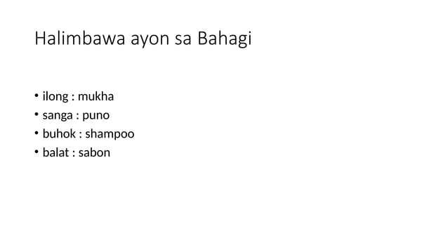 Pagpapangkat ng mga Salita sa filipinopptx | PPTX