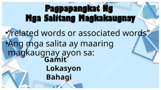 Pagpapangkat ng mga Salita at iba papptx | PPTX