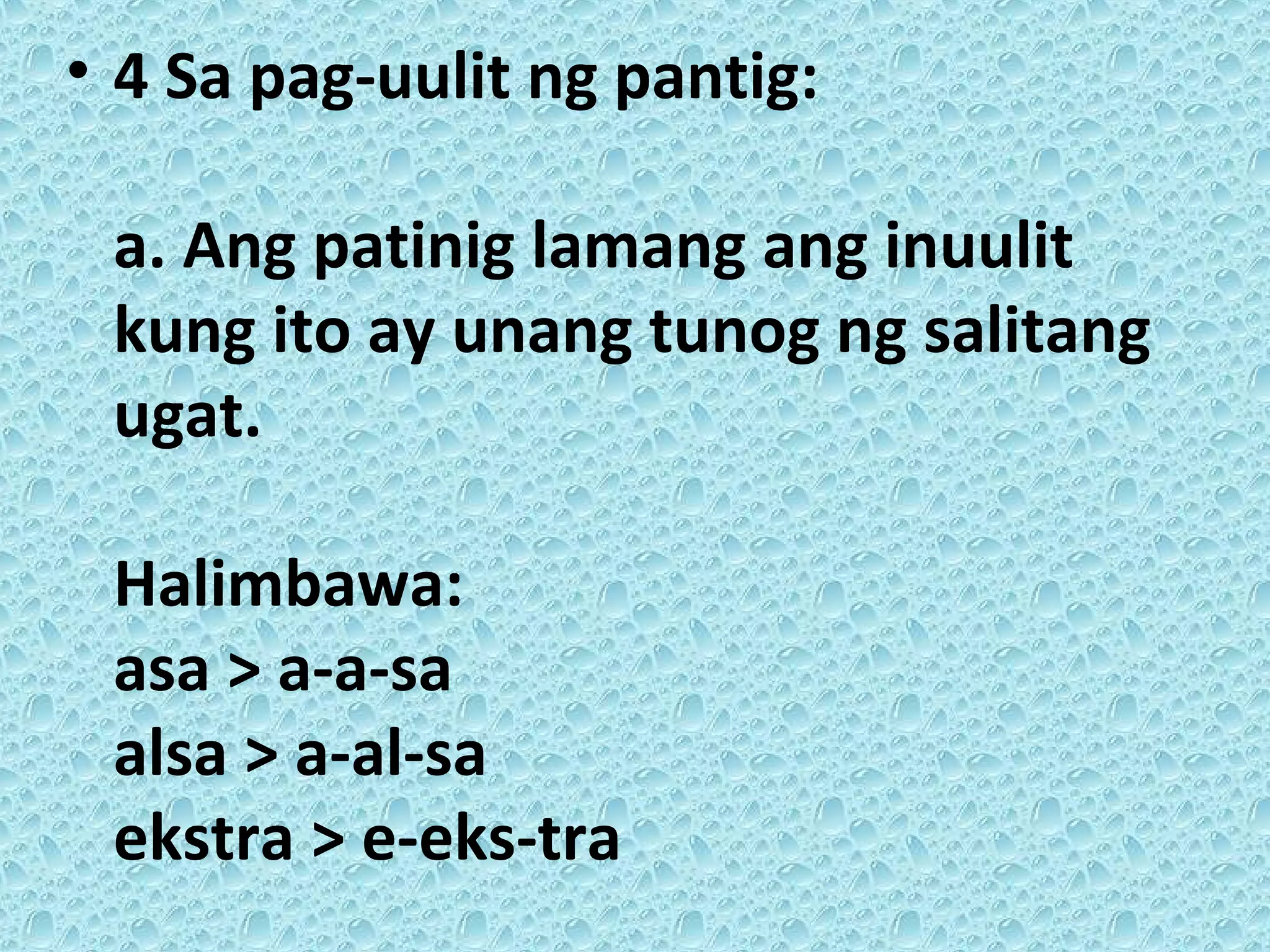 Pagpapantig | PPT