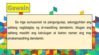 Pagpapasidhi ng damdamin | PPTX