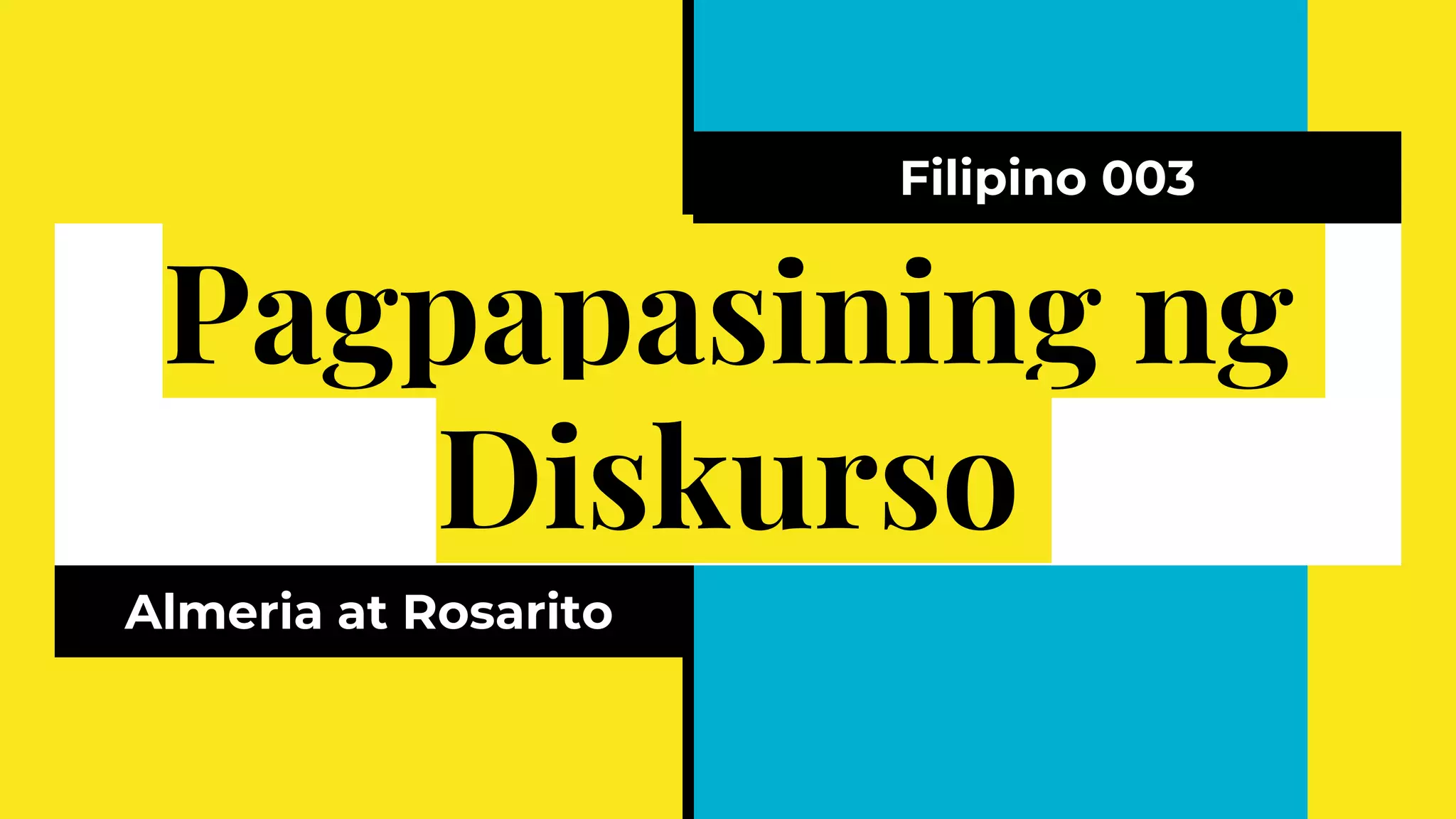 Pagpapasining ng diskurso | PPTX